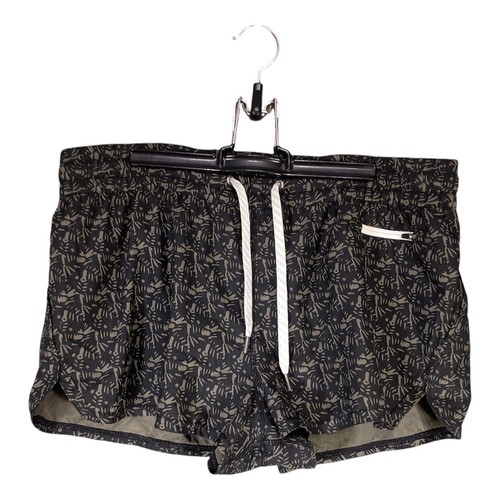 Vuori Clementine Shorts Lined Athletic High Rise 2" Black Brown Women's ...