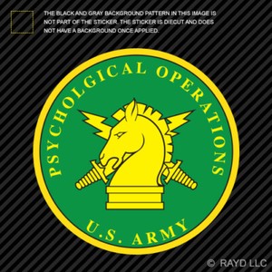 Round US Army Psychological Operations Seal Sticker Die Cut Vinyl ...