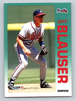 Jeff Blauser 1992 Fleer #353 Atlanta Braves | eBay