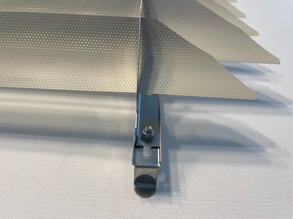 VW Volkswagen Beetle Bug Rear Window Venetian Blinds Fixed Slats Ivory ...