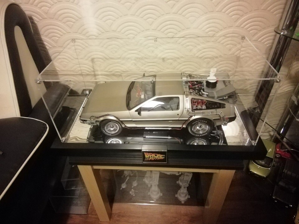 Display Case Cover for Back to the Future DeLorean Eaglemoss 1/8 Scale ...