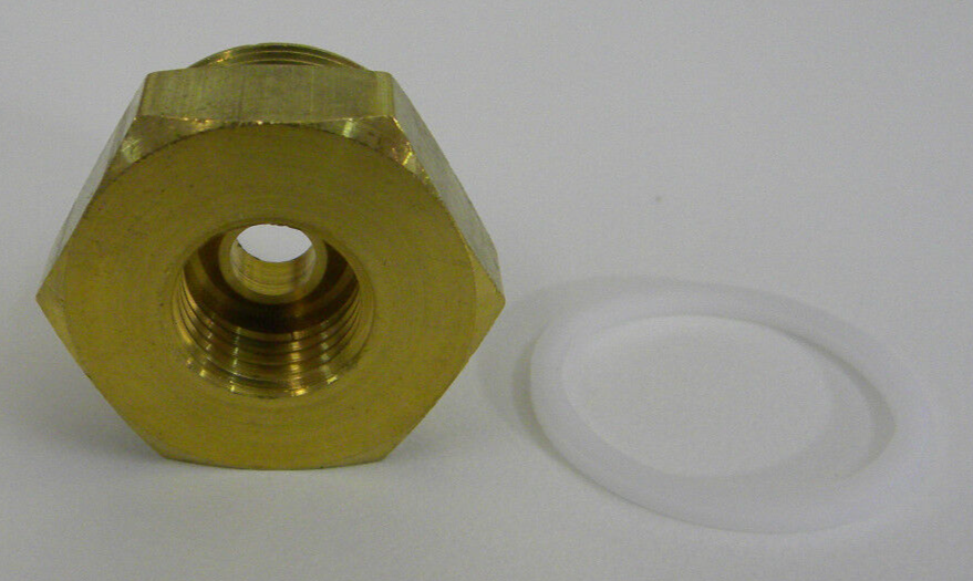 Rochester Fuel Inlet Fitting 1" Hex 1/2" x 20 (5/16" Inverted Flare) 7/ ...