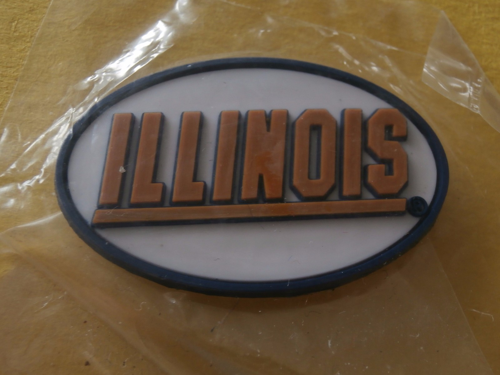 University of Illinois Logo Rubber Sticker 1¾" | eBay