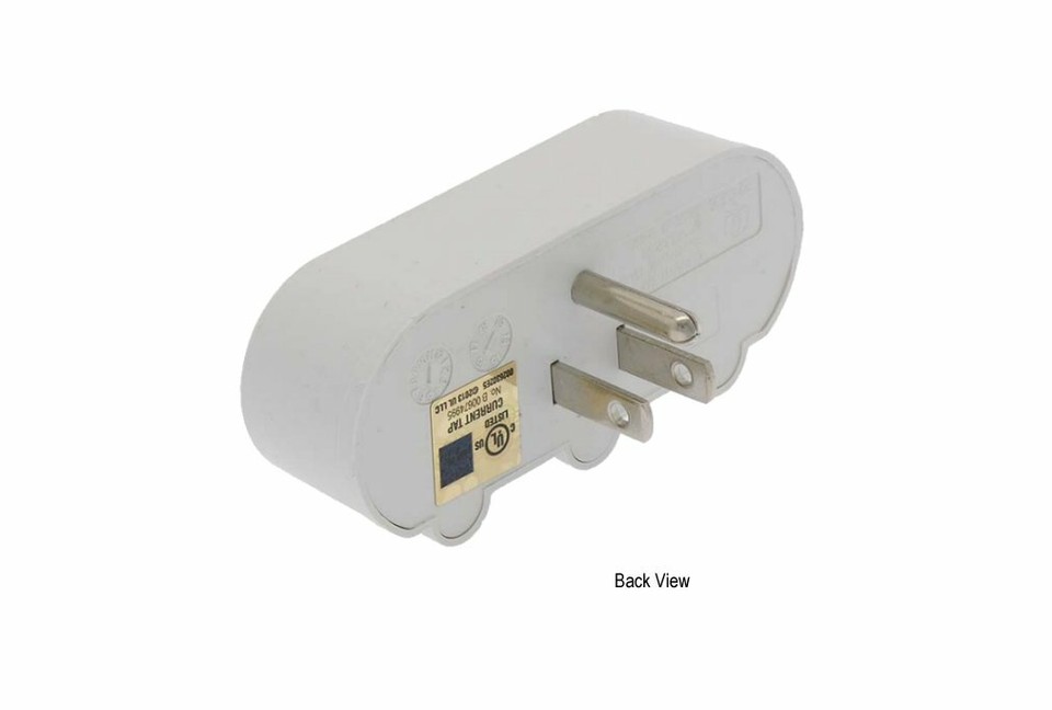 3-Outlet Power Triple Way AC Electric Grounded Wall Tap Adapter 3 Prong ...