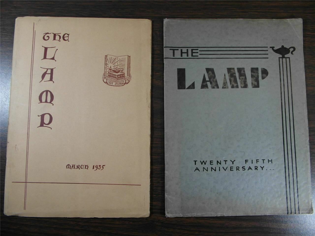 Rare 1927 Mu Sigma Fraternity Yearbook Annual The Lamplight College ...