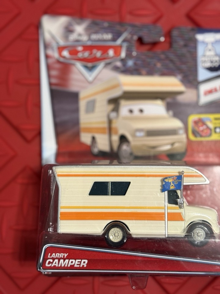 Rare Disney Pixar Cars Larry Camper Truck Deluxe Piston Cup 2014 Mattel ...