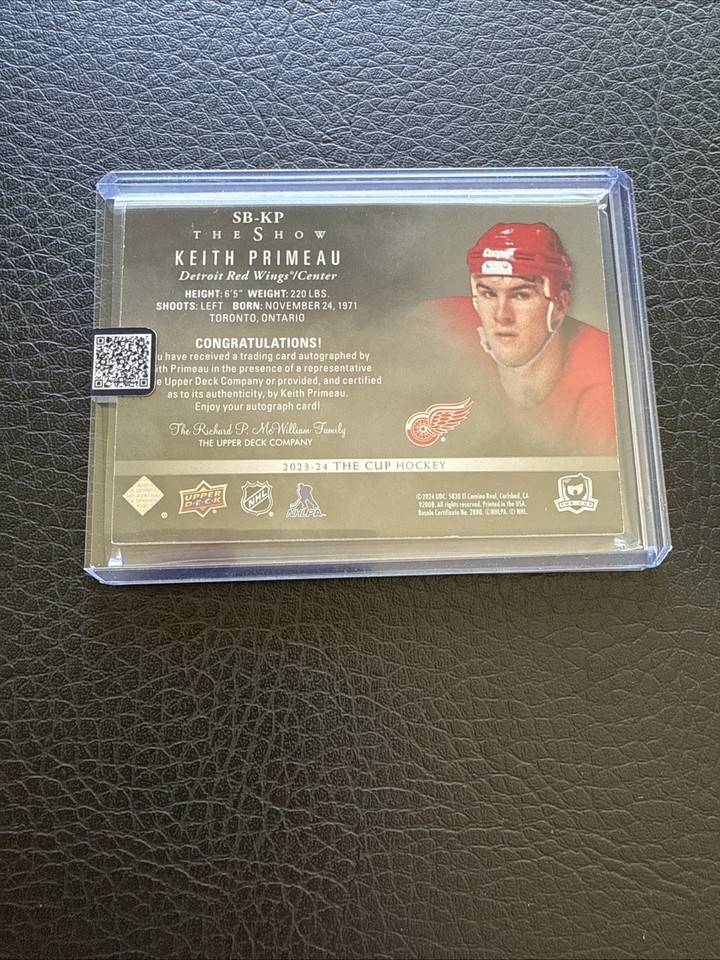 2023-24 Upper Deck The Cup The Show Keith Primeau AUTO! SP RARE | eBay