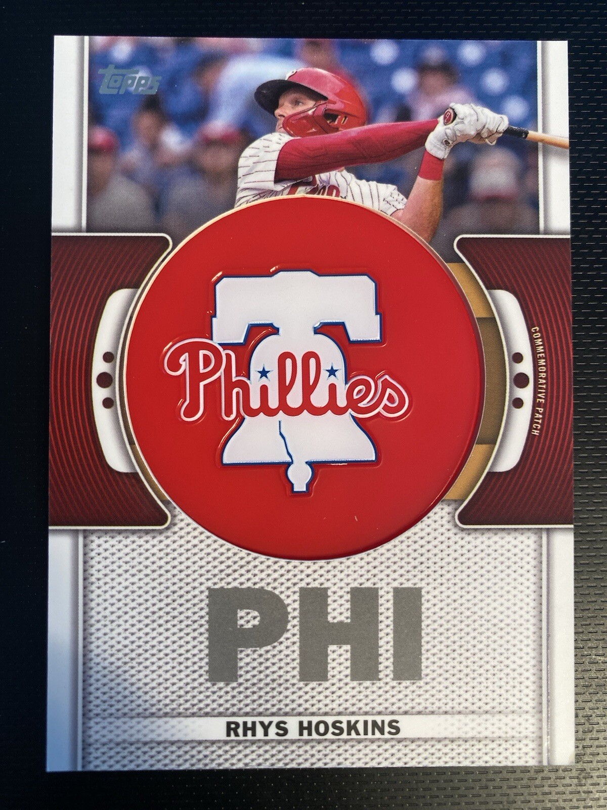 2023 Topps Series 1 - Logo Commemorative Patches #TLP-RH Rhys Hoskins ...
