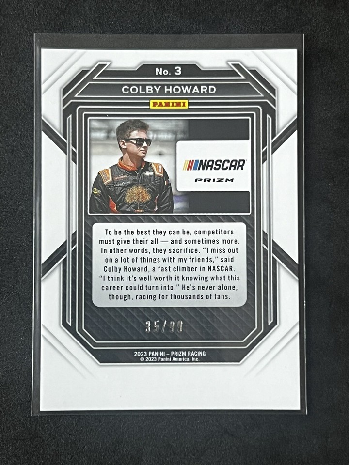 2023 Panini Prizm Racing Blue Scope /99 Colby Howard #3 | eBay