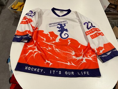 original 2000-01 GREG GATTO SAN ANTONIO IGUANAS CHL HOCKEY GAME WORN ...