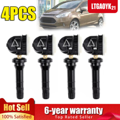 4PCS For Ford Focus Fiesta C-Max Kuga Tourneo Mondeo TPMS Tyre Pressure ...