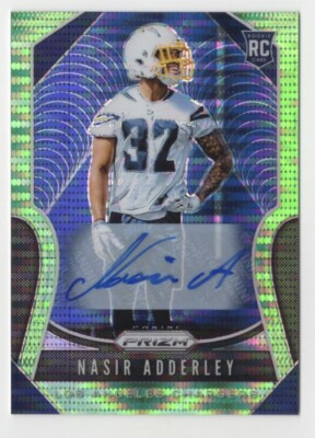 2019 Panini Prizm - Nasir Adderley SP Green Pulsar Autograph RC ...
