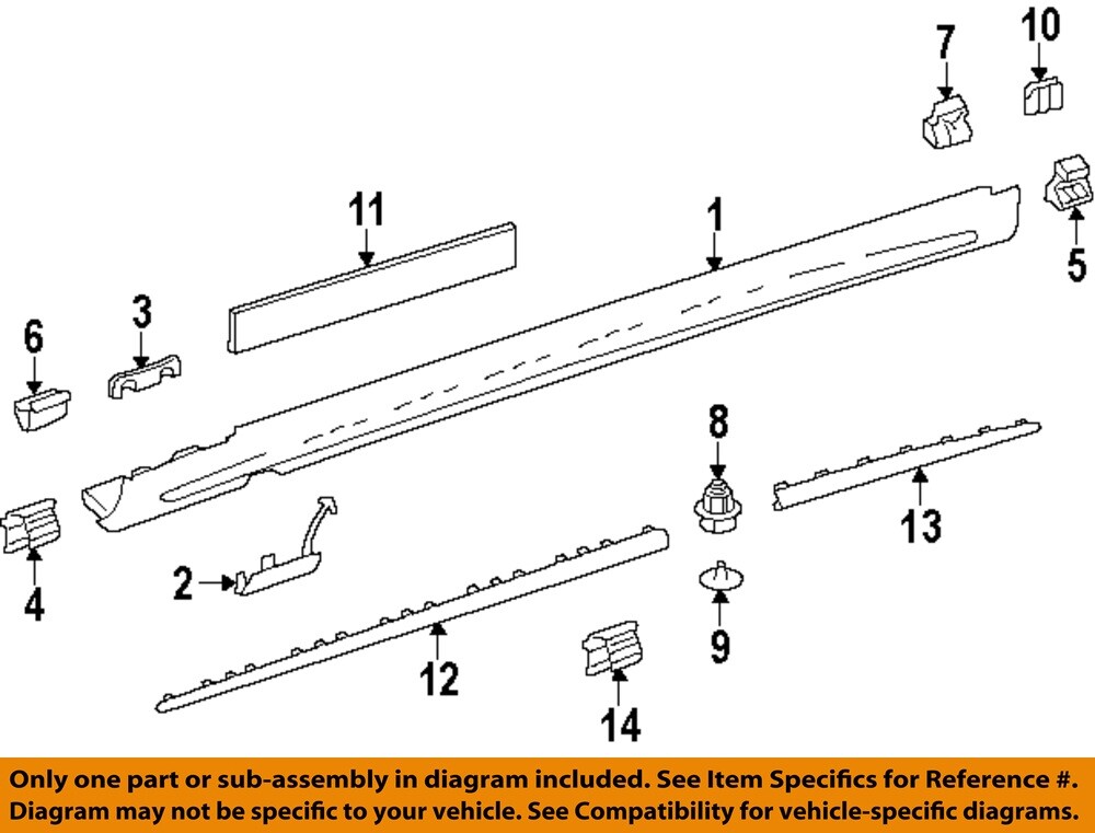 MERCEDES OEM 14-17 S550 Exterior-Pillars, Rocker Floor-Mount 0019915171 ...