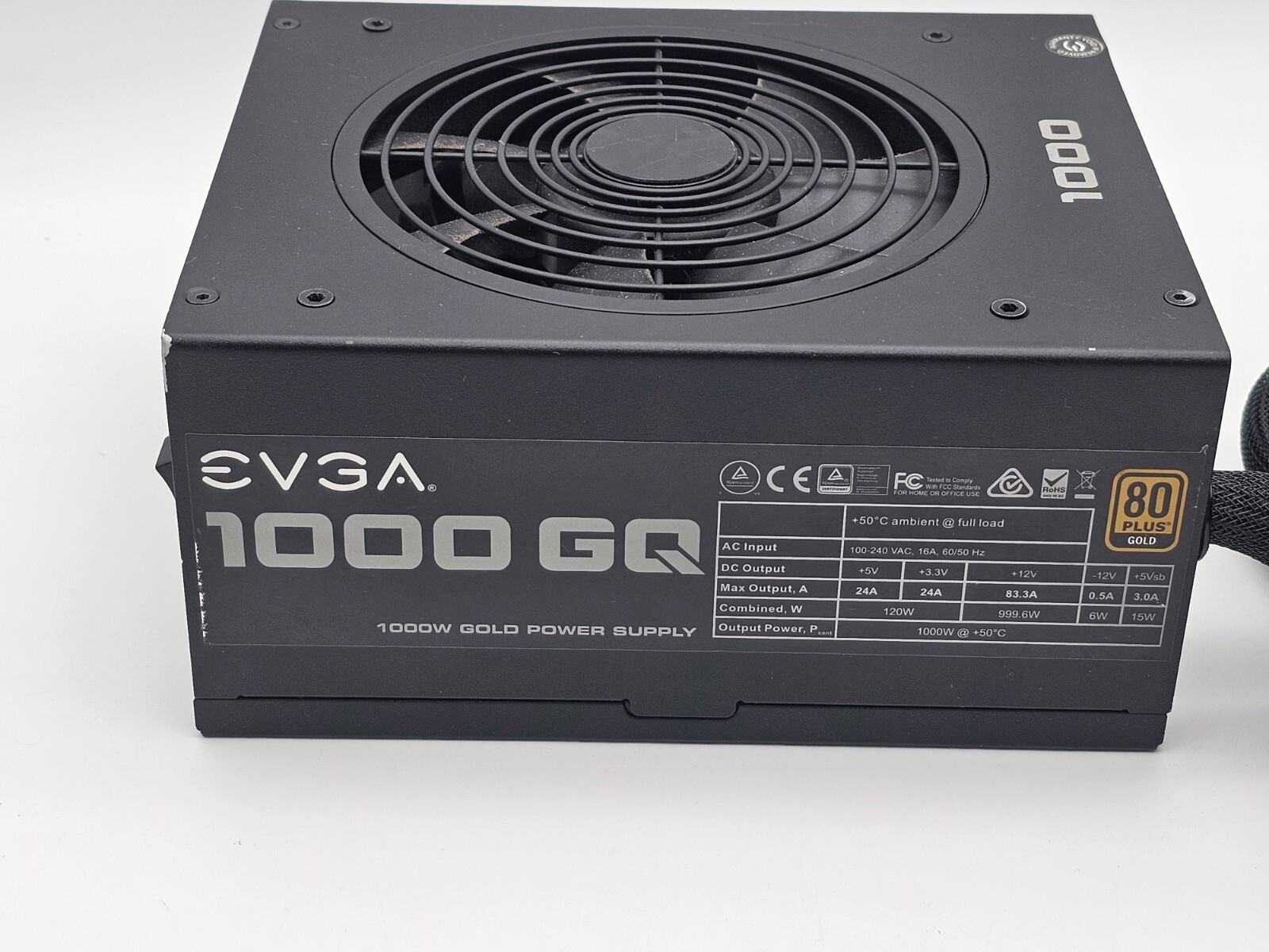 EVGA 1000 GQ 80Plus Gold 1000W Modular Power Supply - Untested As Is ...