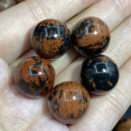 50pcs Wholesale Natural Red obsidian Ball Quartz Crystal Sphere healing ...