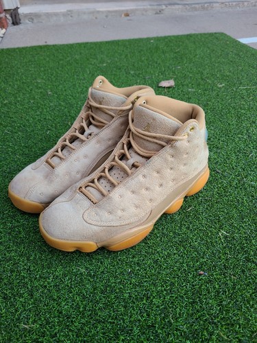 Nike Air Jordan 13 Retro Mens 10 Brown Athletic Wheat Shoes 414571-705 ...