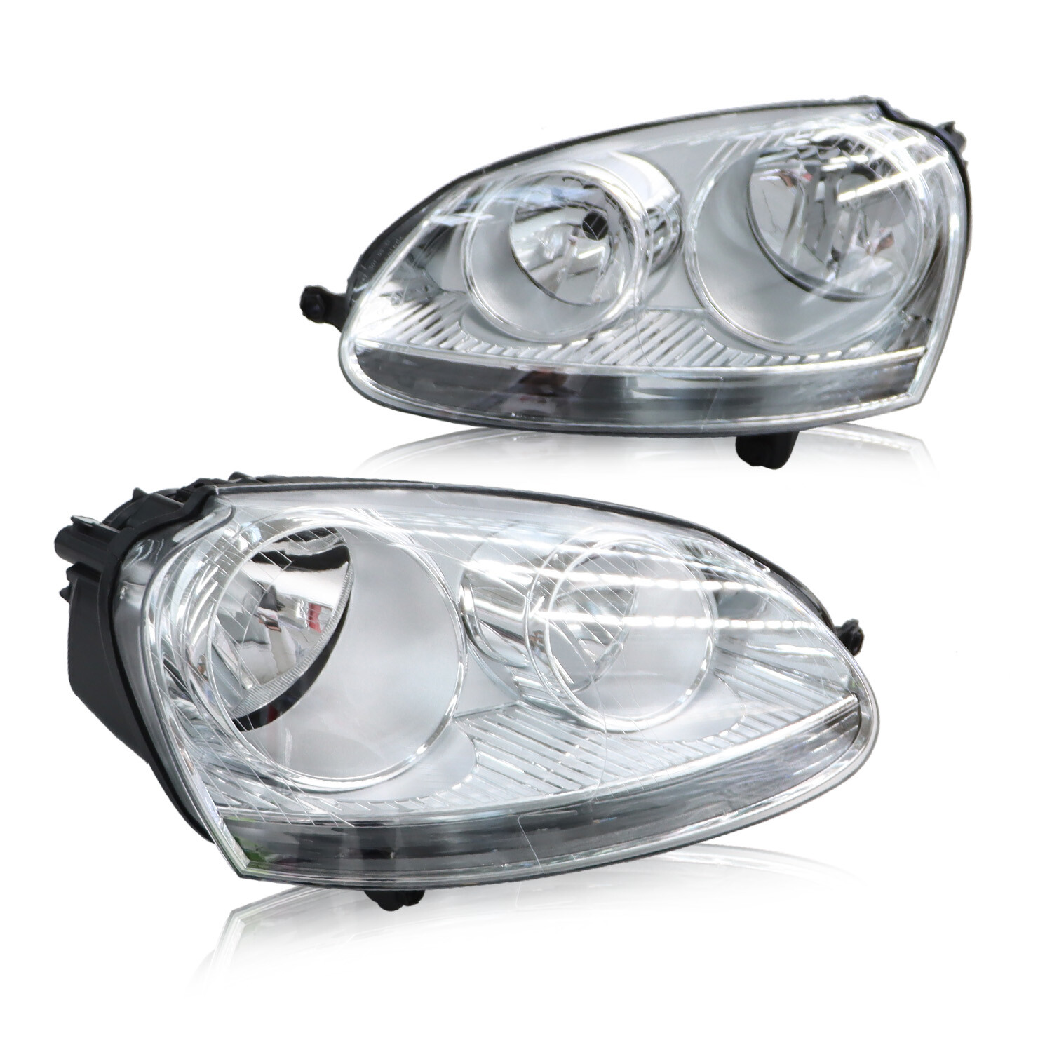 For 2006 2007-2009 Volkswagen Jetta/Rabbit Headlights Headlamps Left ...