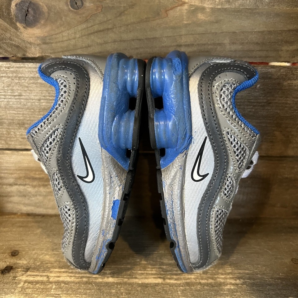 Little Kids Childrens Nike Shox Gray Athletic Running Shoes Sneakers ...