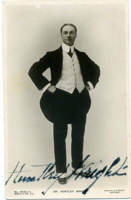 HUNTLEY WRIGHT Musical Comedy MUSIC HALL Theatre FILM Ink Signed ...