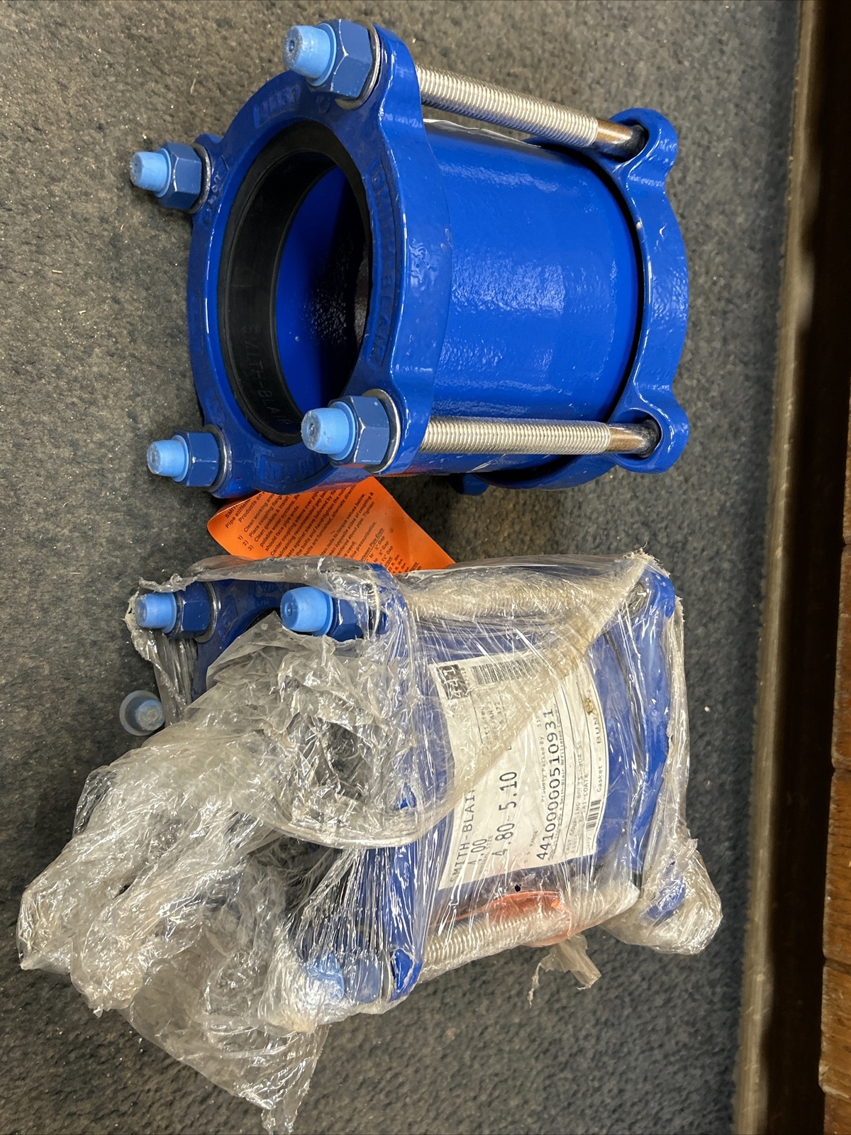 Lot Of Two 4” Smith Blair 441 Coupling 4.80-5.10 Epoxy/Stainless ...