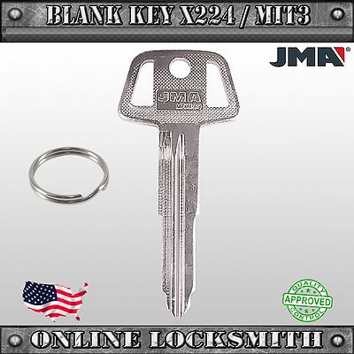 Uncut Replacement Key For Mitsubishi Vehicles - MIT3 / MIT-14D / X224 ...