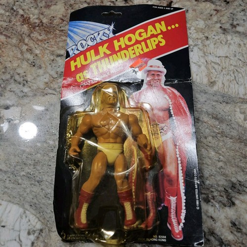 1985 Appleworks Rocky Hulk Hogan as Thunderlips Action Figure ~ New | eBay