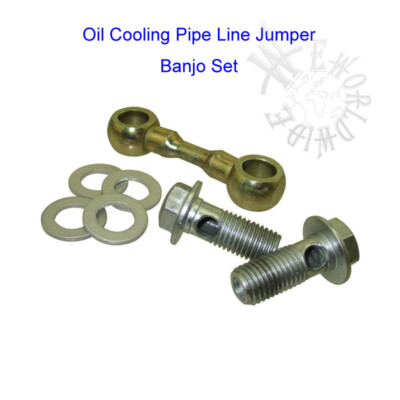 Motorcycle M10x1.25 Oil Cooling Pipe Line Jumper Banjo Set For YX 140cc ...
