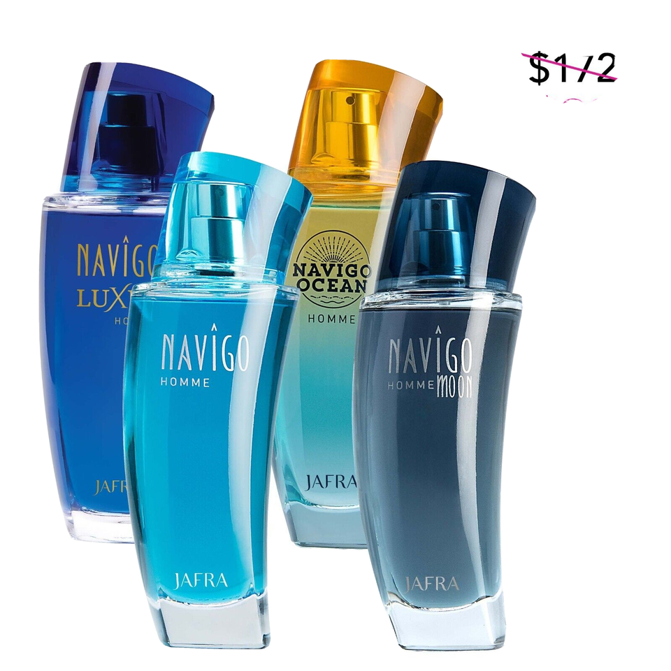 Jafra NAVIGO Homme, Ocean,Moon &Luxus para hombre + free deodorant. | eBay