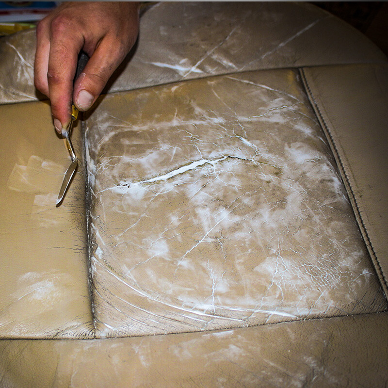 Flex Filler for leather 50 ml. - cracked leather, leather repair, car ...