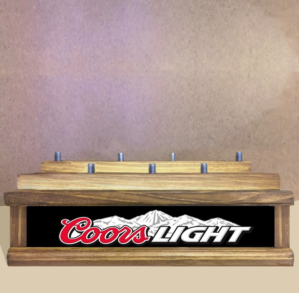 COORS LITE beer Tap handle display HOLDS 7 led lighted display for taps ...