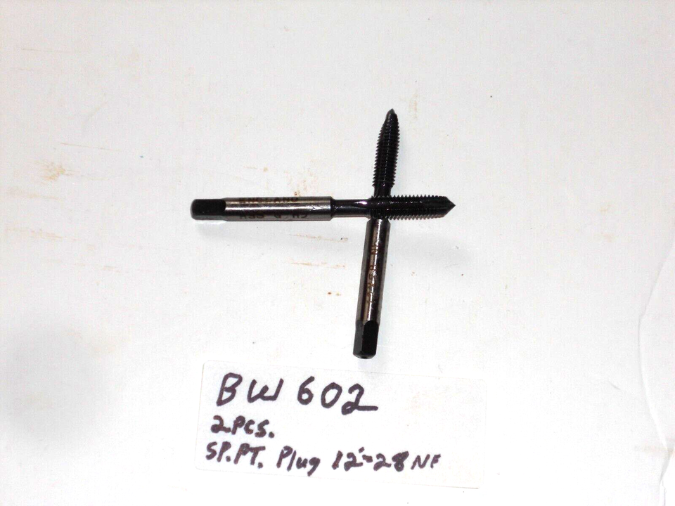 BW602) 2pcs, BLUE WIZARD 12-28fn, Sp. Pt., Plug Taps, GH3, 2Flute, HSS ...