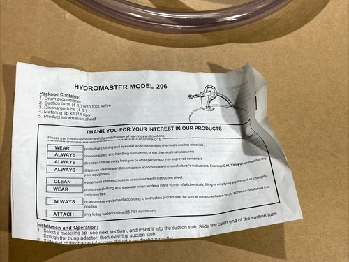 Hydromaster Systems Model 206 HydroMaster Venturi Mixer New | eBay