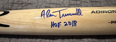 Alan Trammell Autographed Baseball Bat w/HOF Inscription - Tigers | eBay