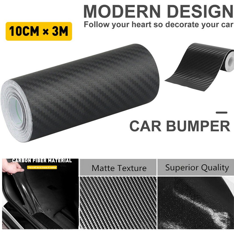 3M Automobile Scratch Anti-Collision Scuff Strip Stickers Carbon 7CMx3M ...