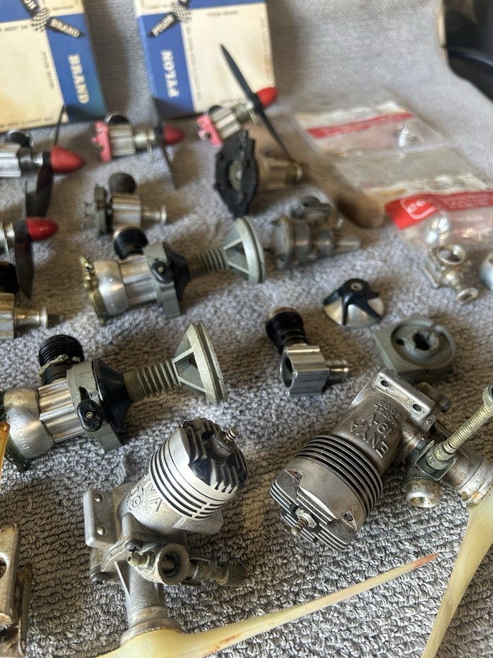 Vintage Cox Powered Motor Engine Lot Airplane Engines Rc Motors Tether ...