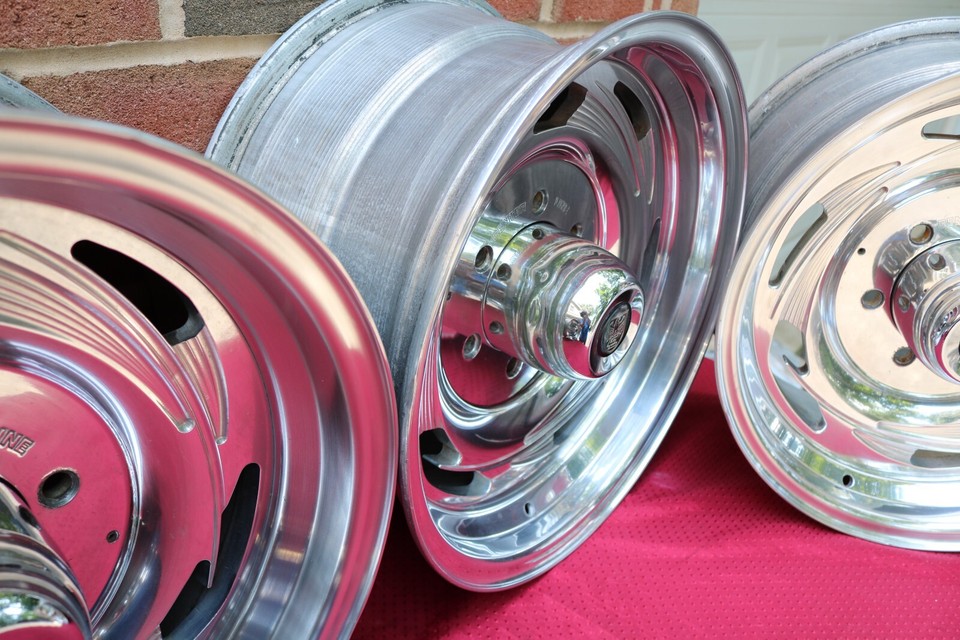 VINTAGE CENTERLINE COBRA FORGED BILLET 16X8 POLISHED WHEELS 6x5.5 6x139 ...