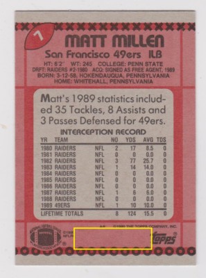 1990 Topps Football Complete Your Set!! (Without Disclaimer on Back) | eBay