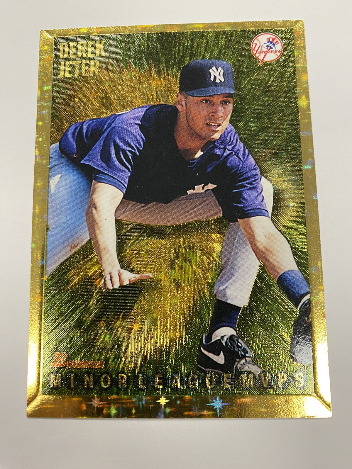 1995 Bowman Derek Jeter #229 Gold Foil Baseball Card Yankees 230188 PJ1 ...