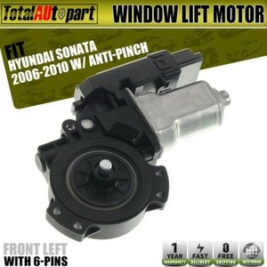 Window Lift Motor w/Anti-Clip Front Left for Hyundai Sonata 2006-2010 ...