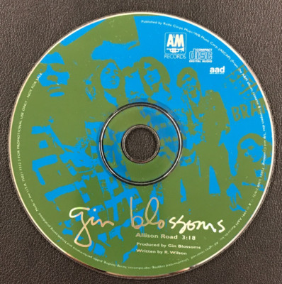 1991 Gin Blossoms: Allison Road Single PROMO Disc CD A&M Records ALT ...