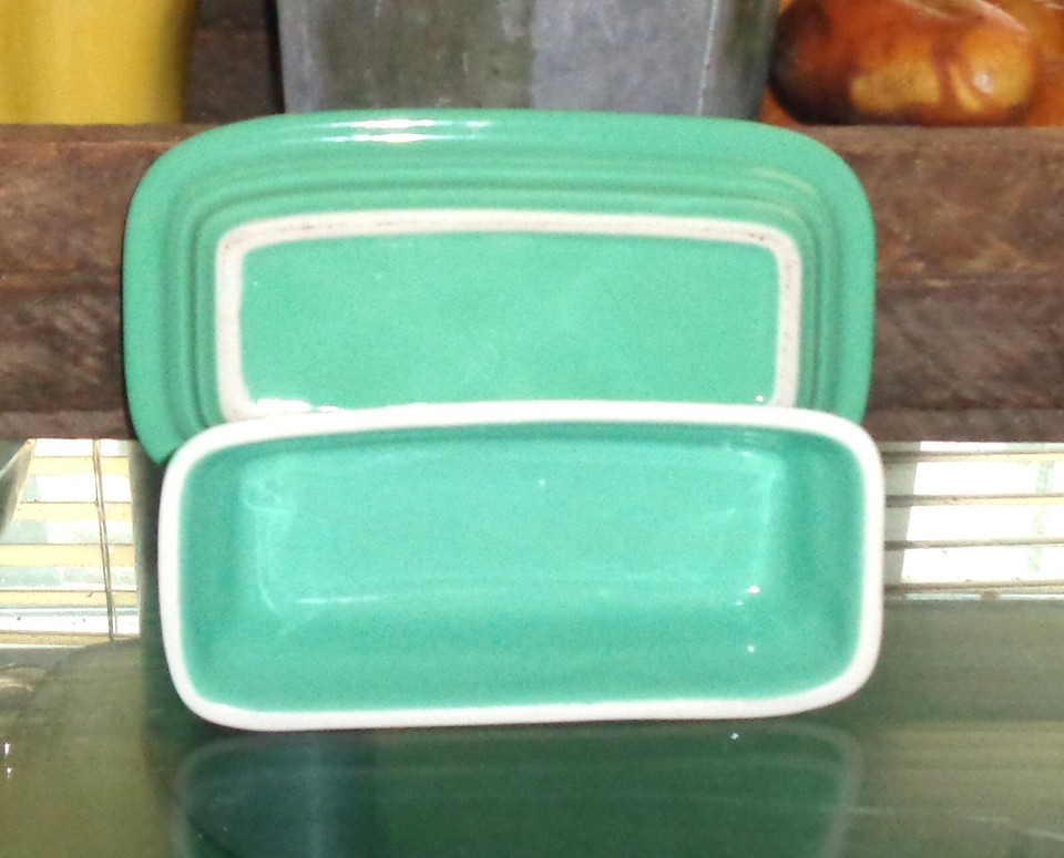 Fiesta Covered Butter Dish Sea Mist Green Homer Laughlin Fiestaware | eBay