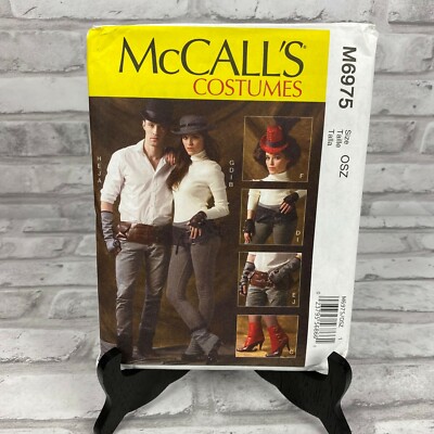 McCall’s M6975 Sewing Pattern Men’s & Ladies Hats Belts Spats ...
