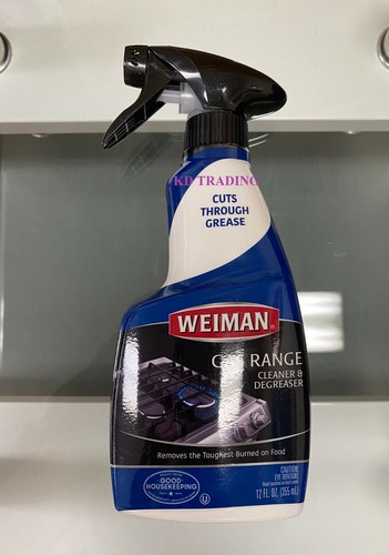 Weiman BBQ Gas Range Stove Top Grill Ceramic CLEANER & DEGREASER 12oz ...
