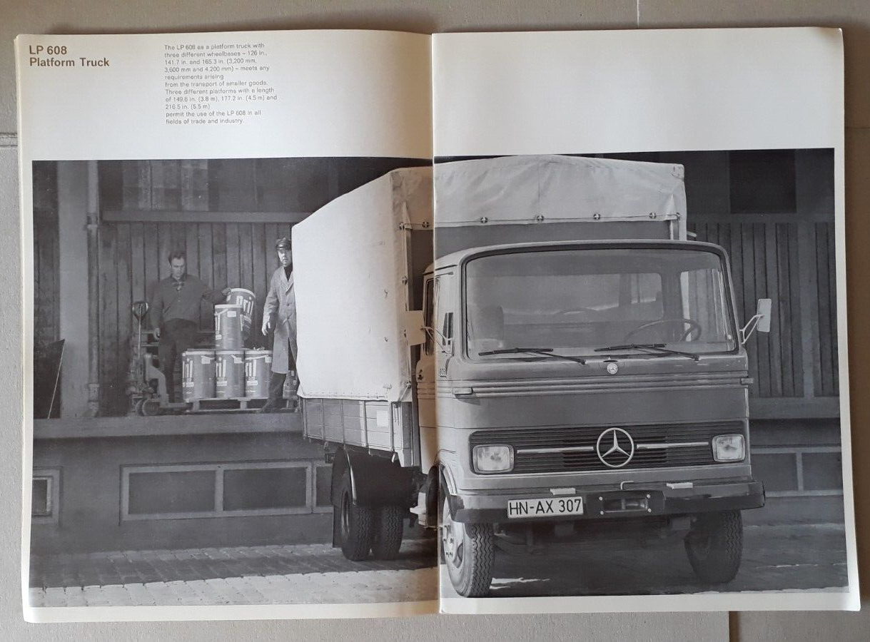 Mercedes Benz LP / LPS / LPK 608 Brochure c.1970 - Truck Tipper Tractor ...