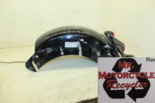 01 VICTORY V92C BLACK OEM REAR BACK WHEEL FENDER MUD GUARD & TAIL LIGHT ...