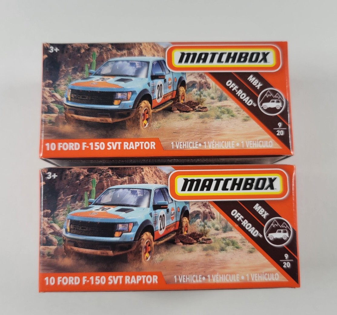 '10 Ford F-150 SVT Raptor / Gulf / Matchbox / 2018 Power Pack / Lot Of ...