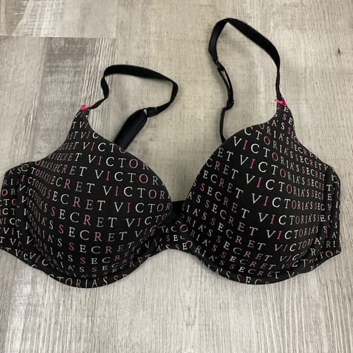 Victorias Secret 36D Cotton Printed Lined Demi Bra | eBay