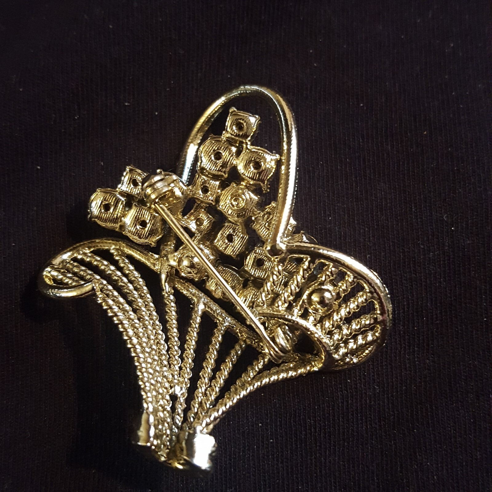 Vintage Coro Flower Basket Brooch Pin | eBay