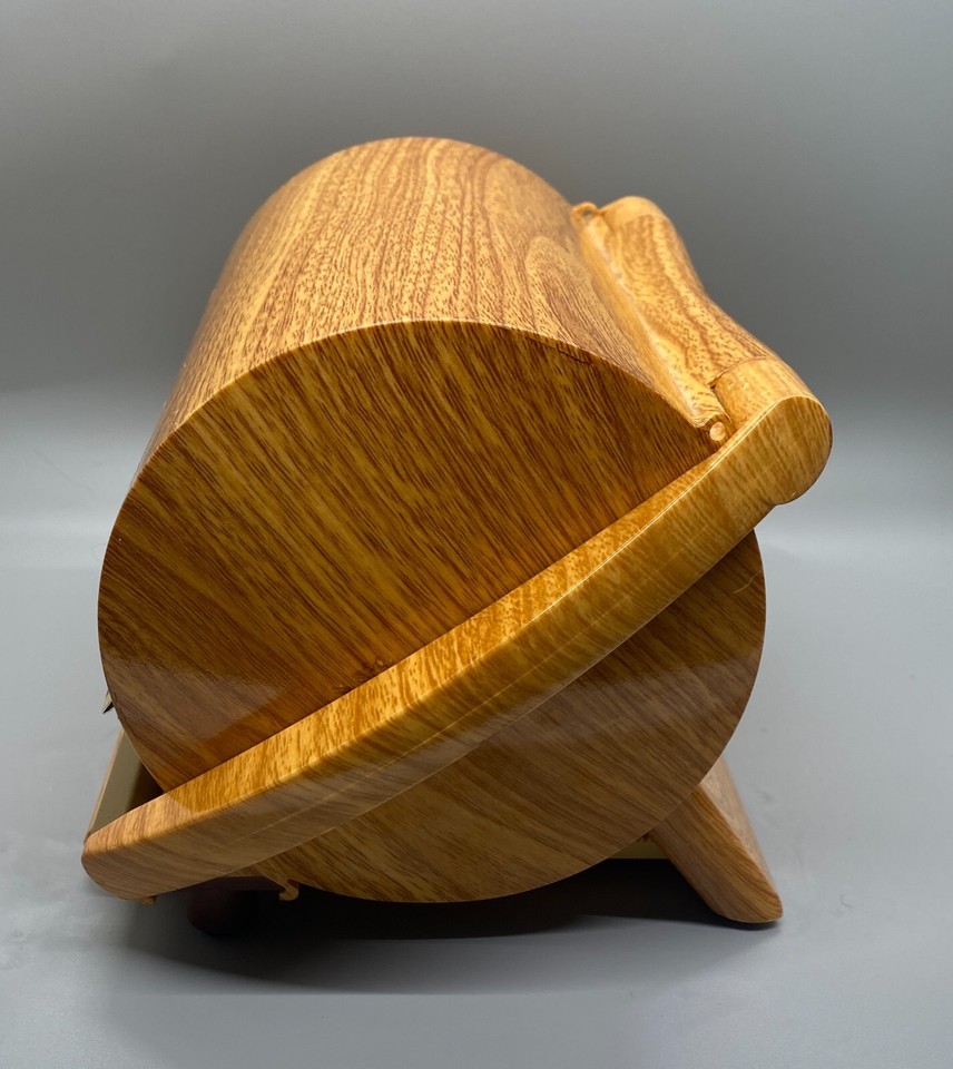 Vintage Discgear Selector 50 CD DVD Wood Grain Index Organizer Holder ...