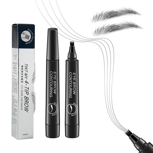 Eyebrow Contouring Pen Waterproof Microblading Eyebrow Pencil with 4 ...